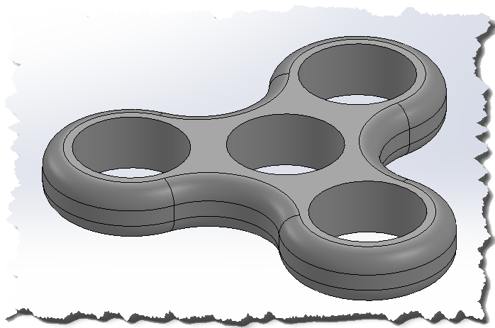 Fidget Spinner rajzolása SOLIDWORKS-ben